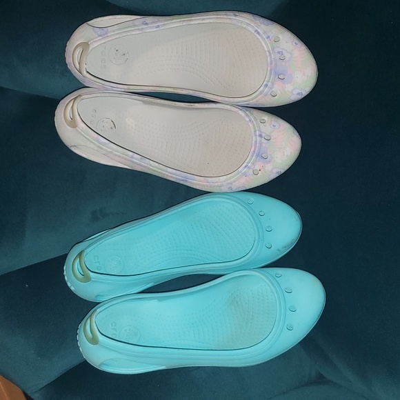 CROCS | Shoes | 2x Pairs Of Crocs Flats | Poshmark